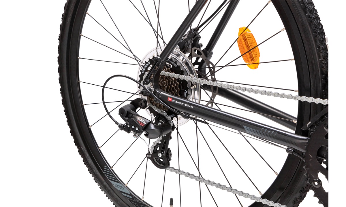 Cross cykel 28" 14 gear 57 cm matsort - Racer / Gravel - thansen.dk