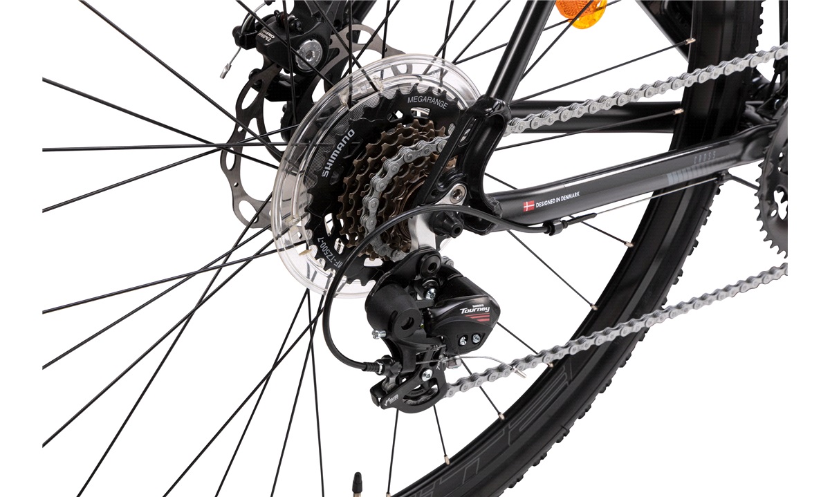 Cross cykel 28" 14 gear 57 cm matsort - Racer / Gravel - thansen.dk