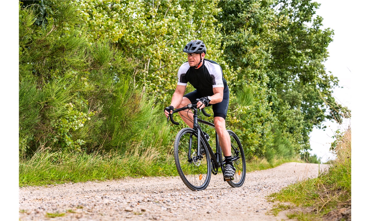 Cross cykel 28" 14 gear 57 cm matsort - Racer / Gravel - thansen.dk