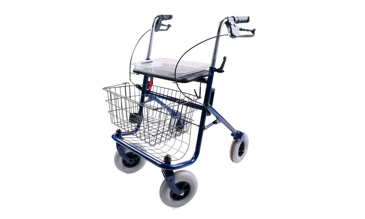 Rullator med bremser og kurv - Rullator - thansen.no