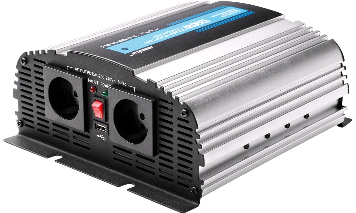 Omformer 12-230V 1200W MOBILINE PI-1200 - Ladere & omformere - thansen.no