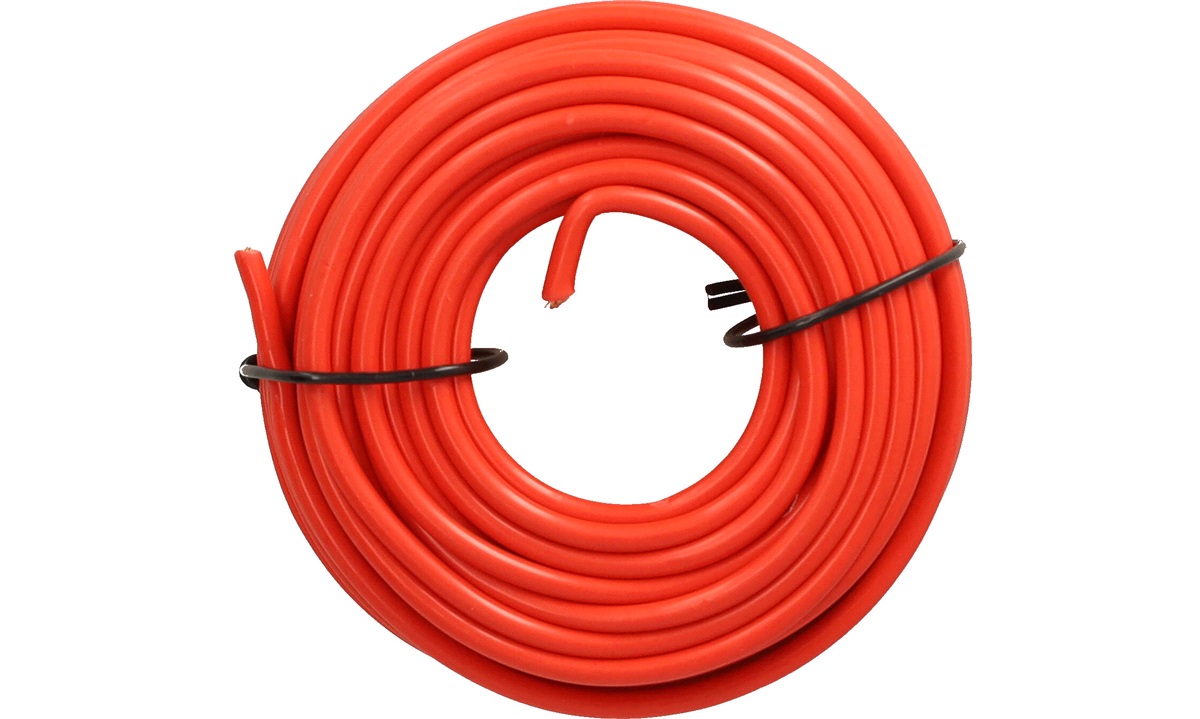 Autokabel Ø2,5 mm, 15M rød - Kabel og tilbehør - thansen.no