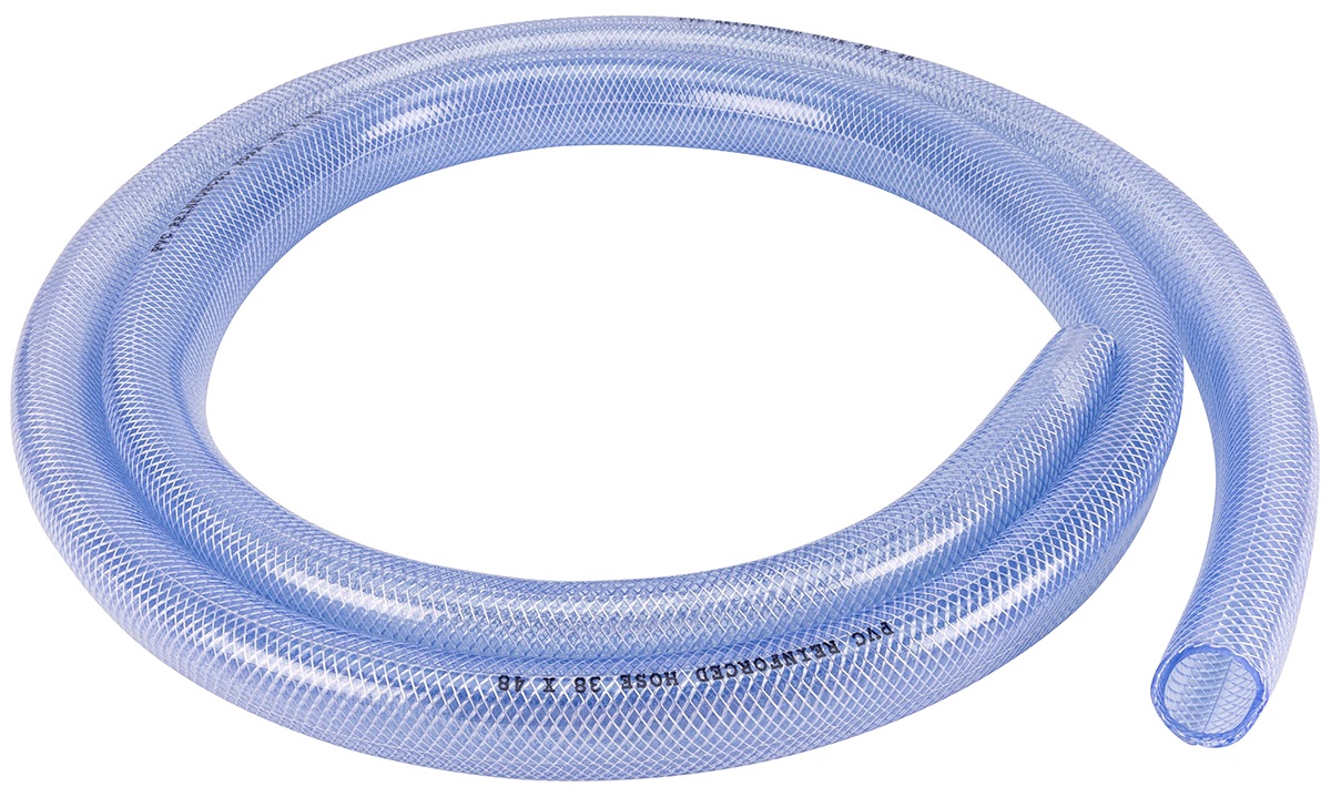 Klar pvc kryssvevd slange 38mm, 3m - Lensepumpe - thansen.no