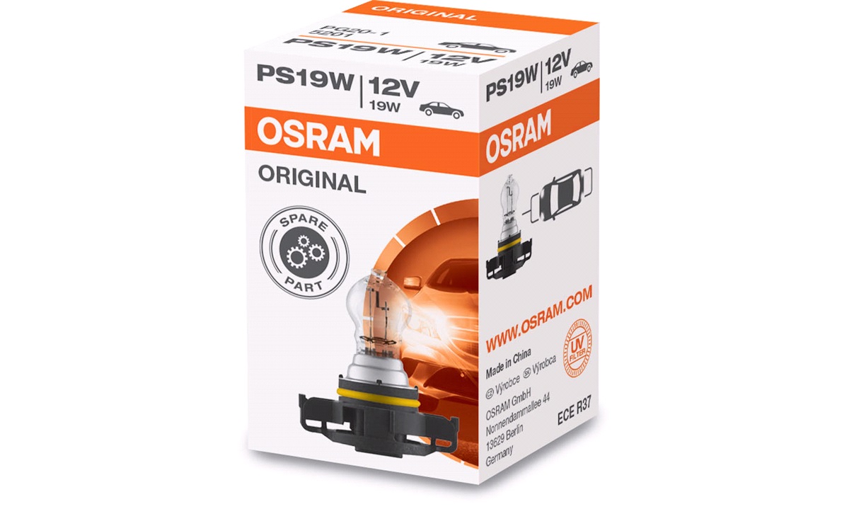 Pære PS19W 12V PG20-1 Original AUX Osram - PS19W - thansen.dk