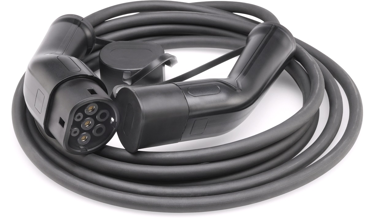 Ladekabel Type 2 32A 3 faser 5 M RAZE - EV Ladekabel til bil - thansen.dk