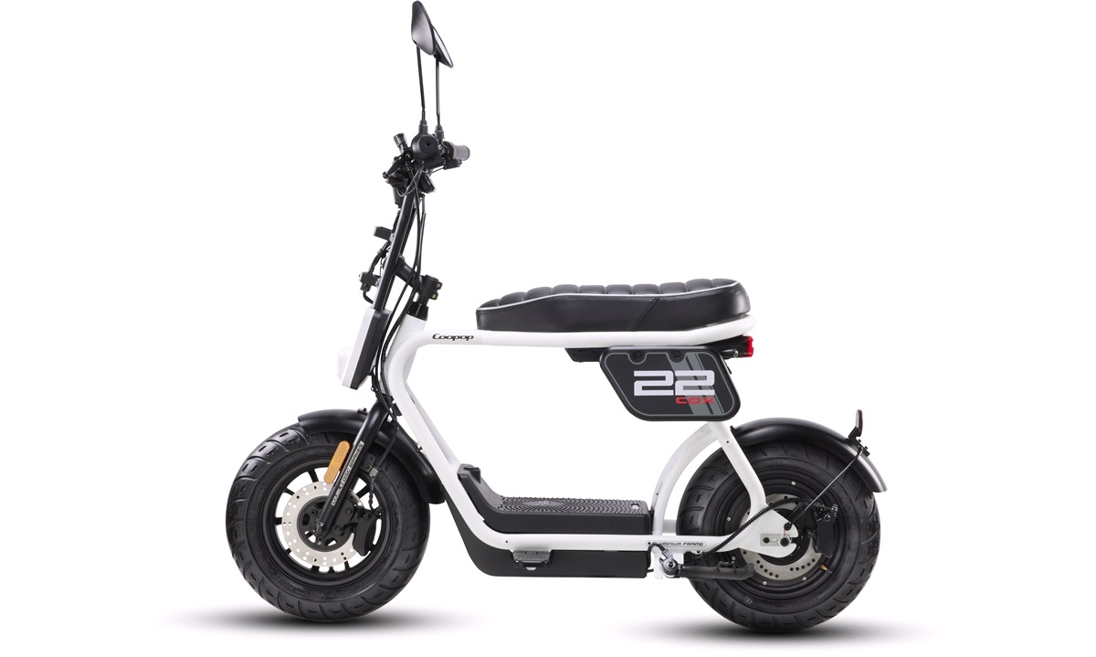 VGA CooPop Cox 45 Km t 48V 26Ah Hvit Scootere Thansen no