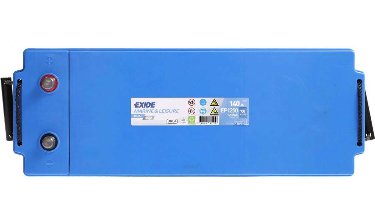 Exide EP1200 Dual AGM 140 AH 12V - Bilbatterier - thansen.no