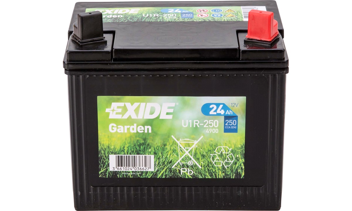 Batteri Exide 12V-24Ah SLA, åkgräsklippare - Syra-batterier - thansen.se