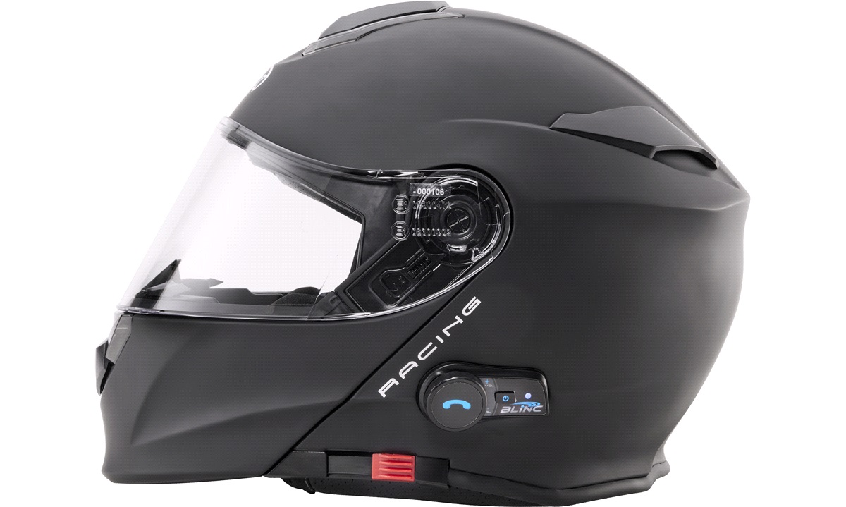 Flip-up hjelm NEX Racing H271 med bluetooth og solbriller str. Small ...