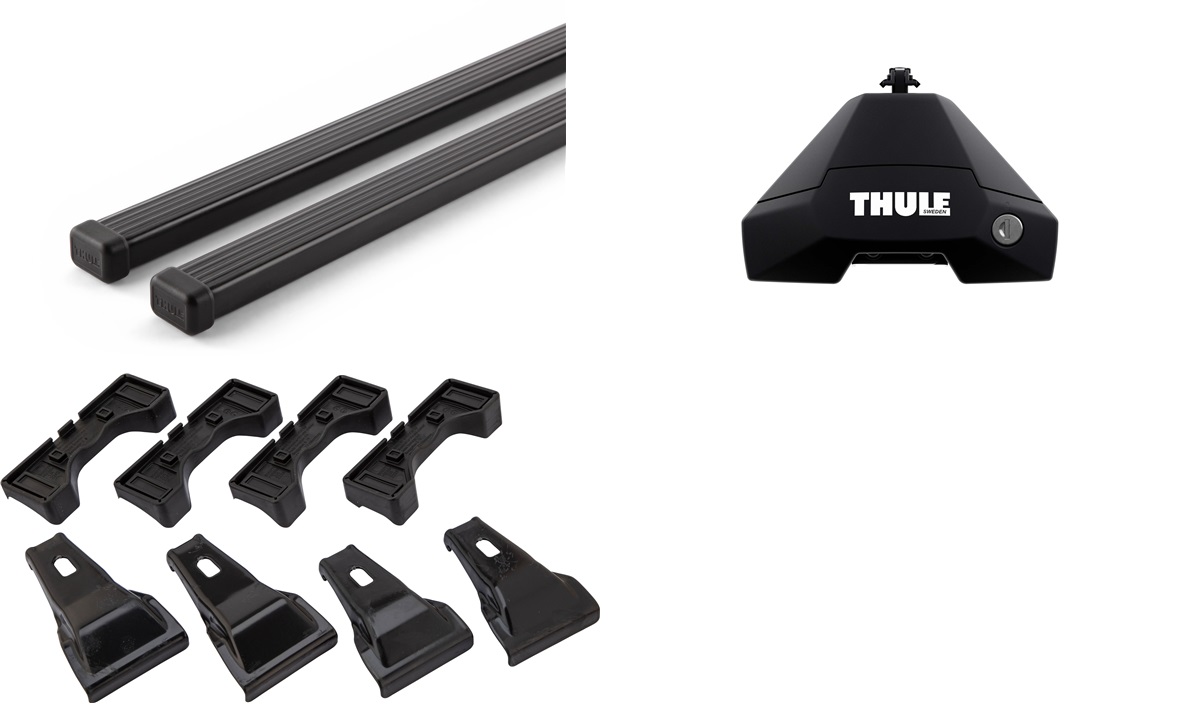 Tagbøjler, Thule SquareBar EVO Sort - Tagbøjler - thansen.dk